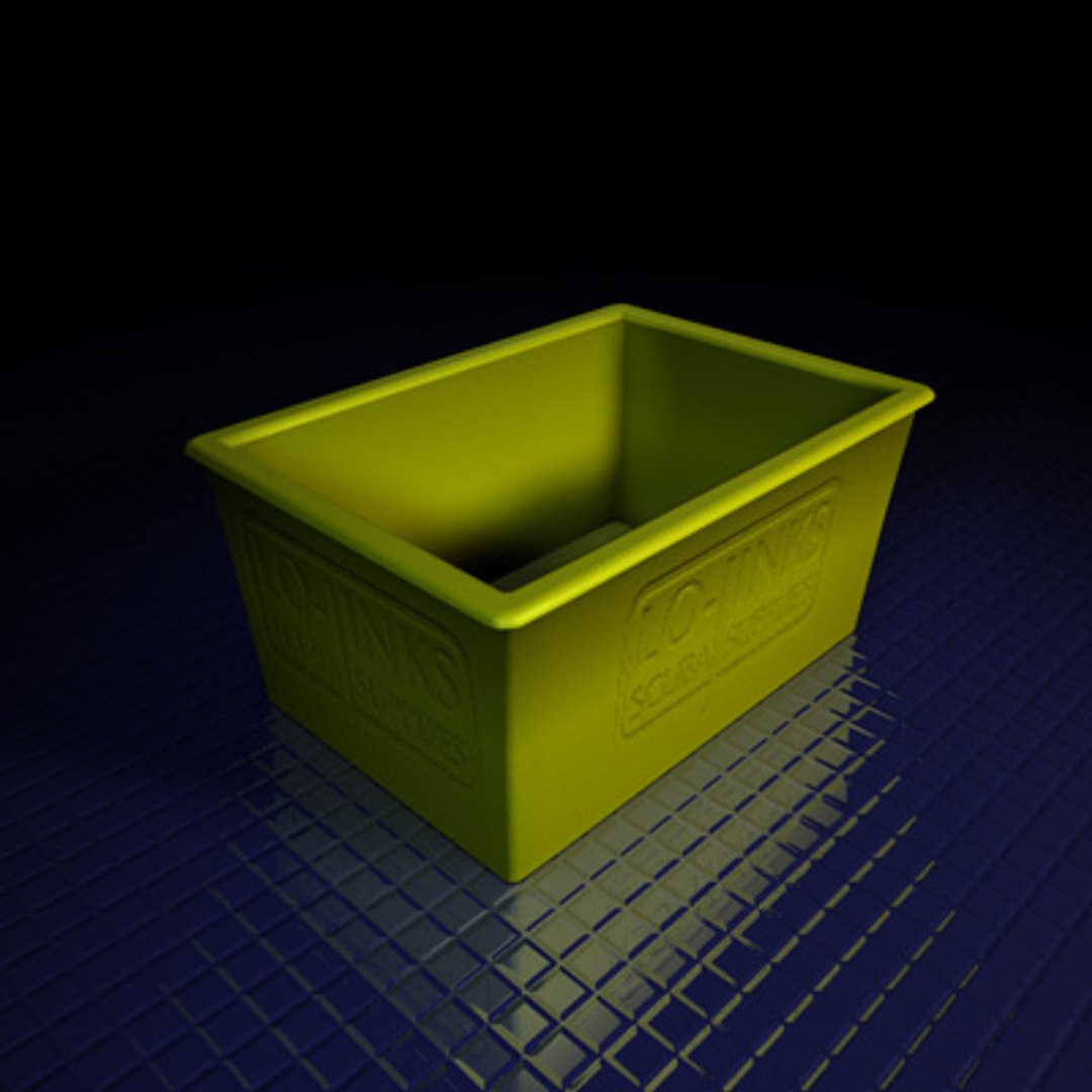 plastic rubber bin c4d