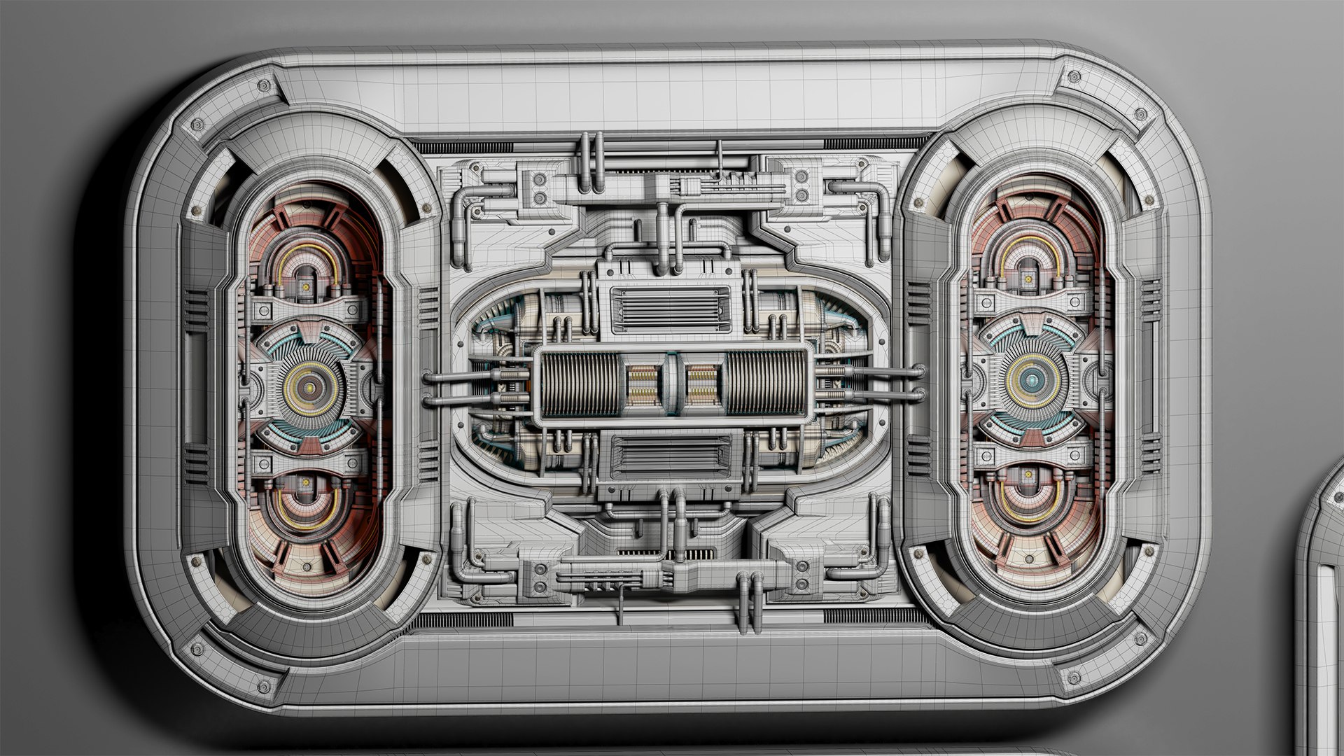 Sci-Fi Kitbash - Futuristic Panel 1 - Mega Element 3D Model ...