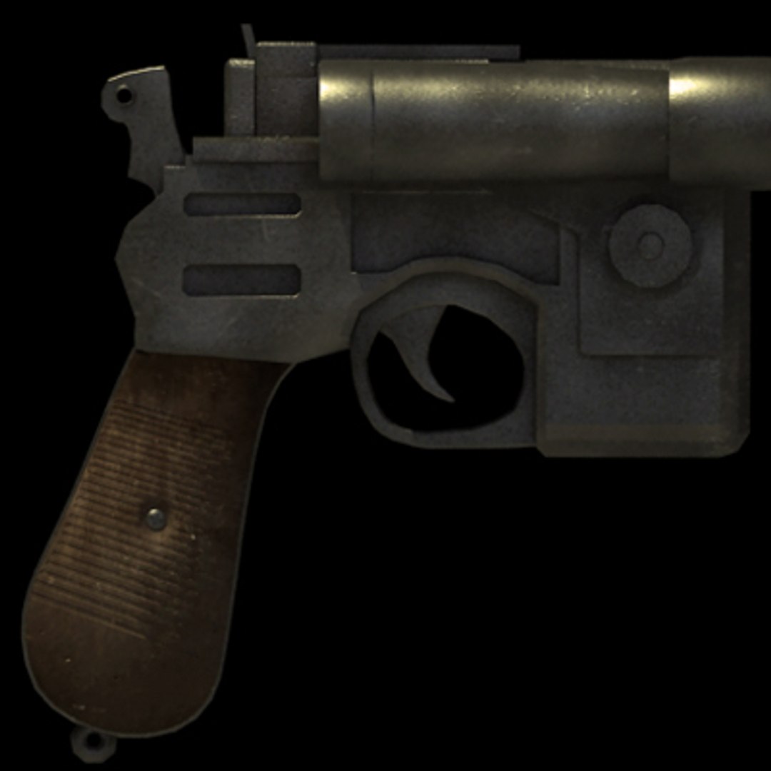3ds max sci-fi gun