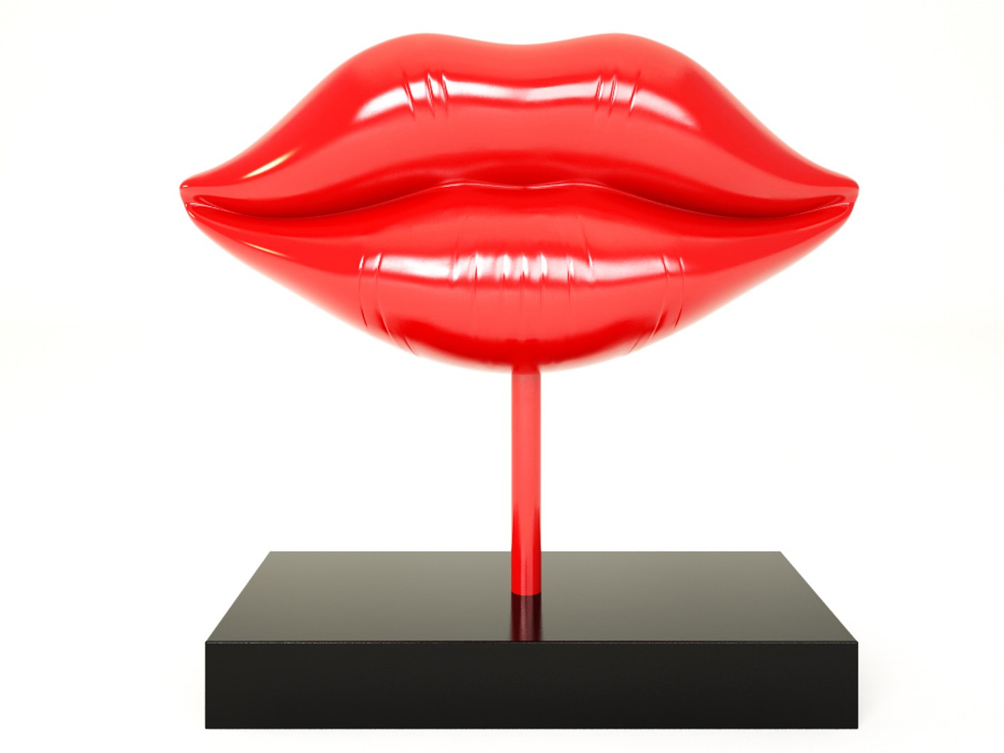 3d Model Figurine Lips