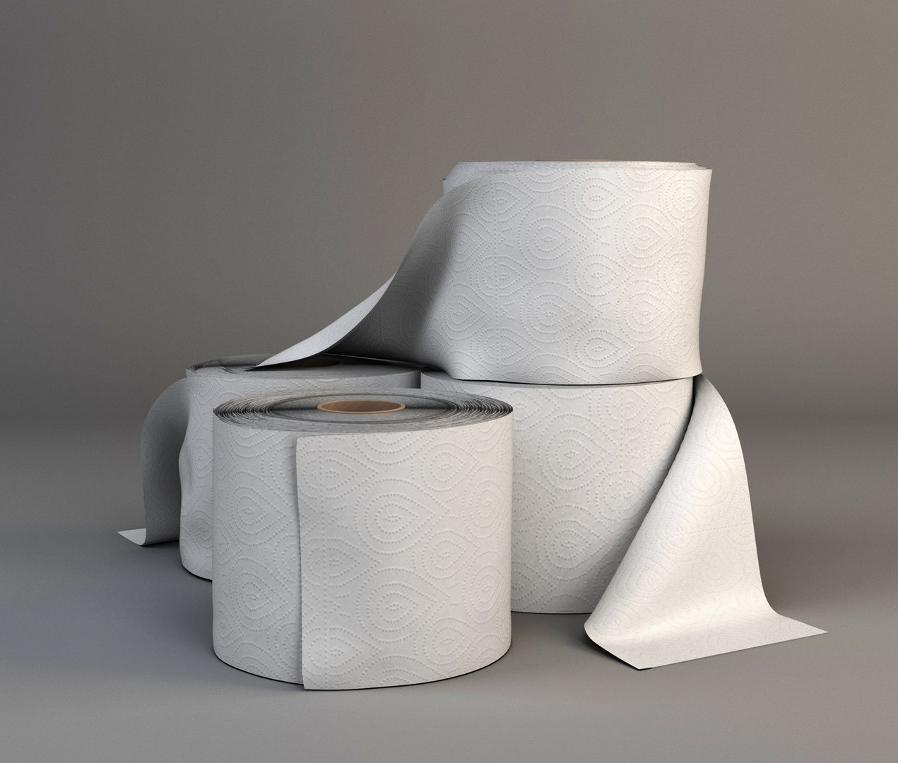 3D Toilet Paper Model - TurboSquid 1718204