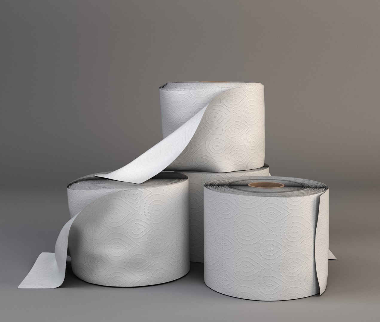 3D Toilet Paper Model - TurboSquid 1718204