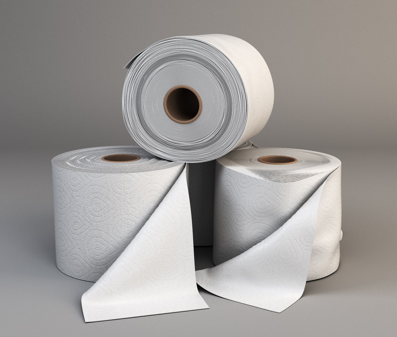 3D Toilet Paper Model - TurboSquid 1718204