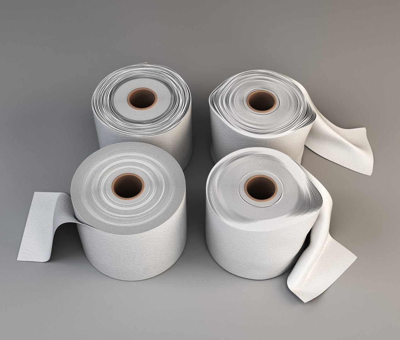 3D Toilet Paper Model - TurboSquid 1718204