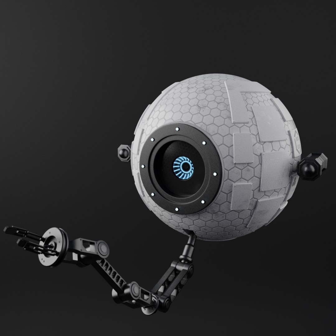 3D Repair Sci-fi Space Robot Model - TurboSquid 1287284
