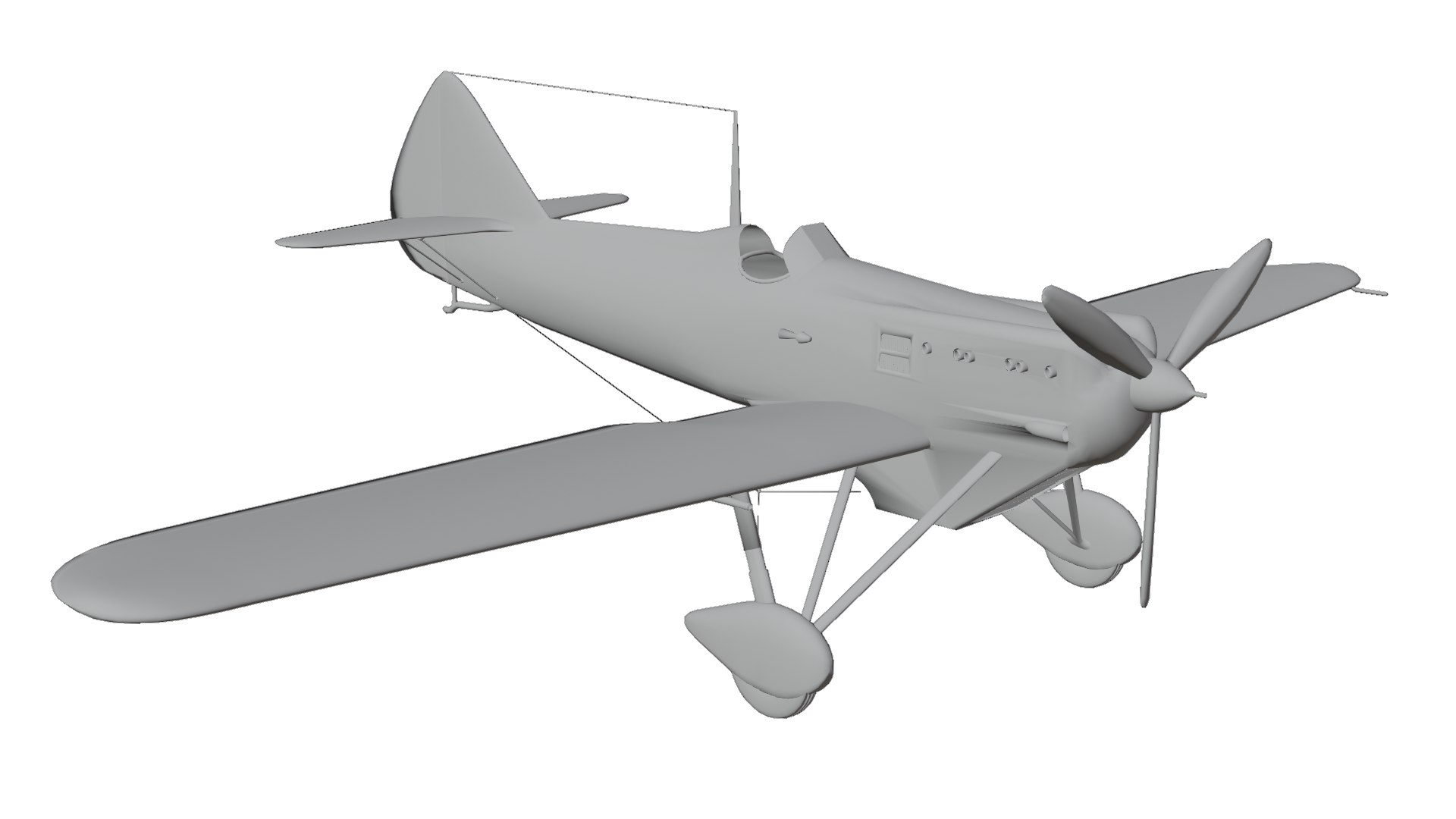 3D Model Dewoitine D 510 - TurboSquid 2236956