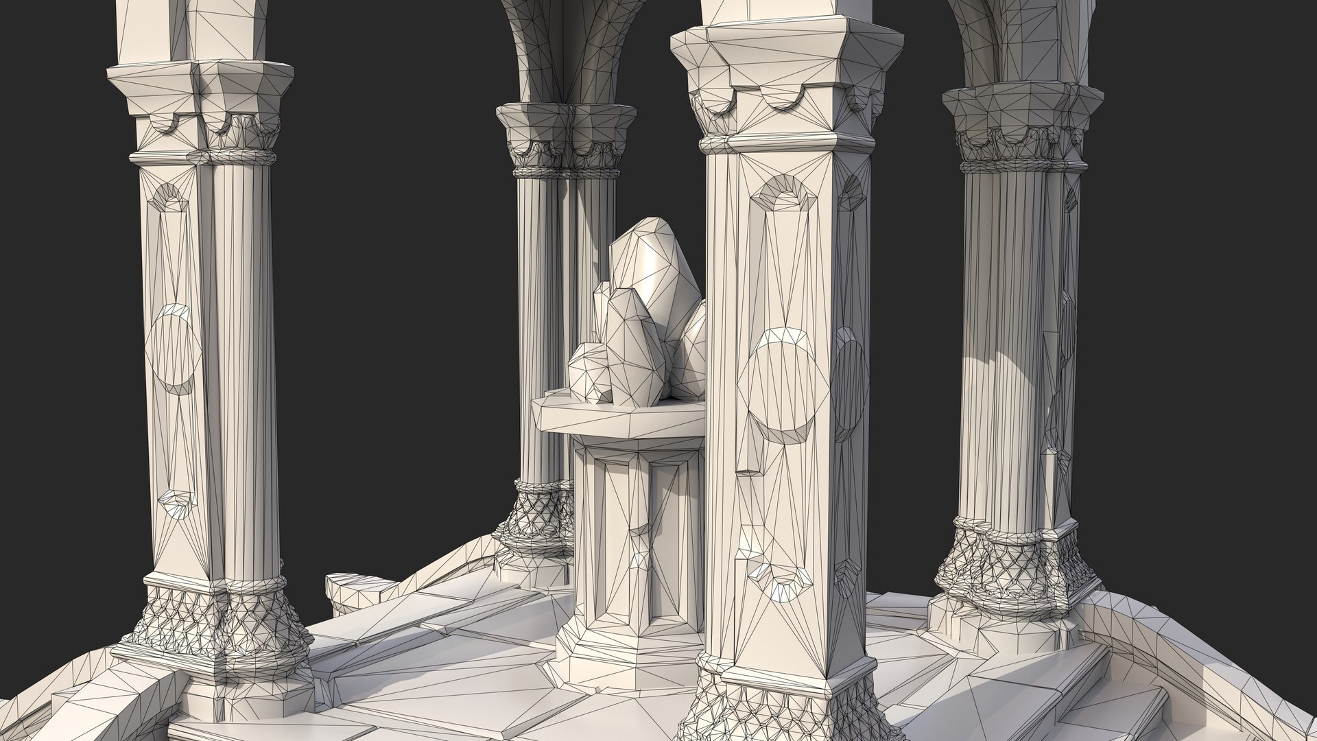 3D Abandoned Fantastic Rotunda Model - TurboSquid 2288719