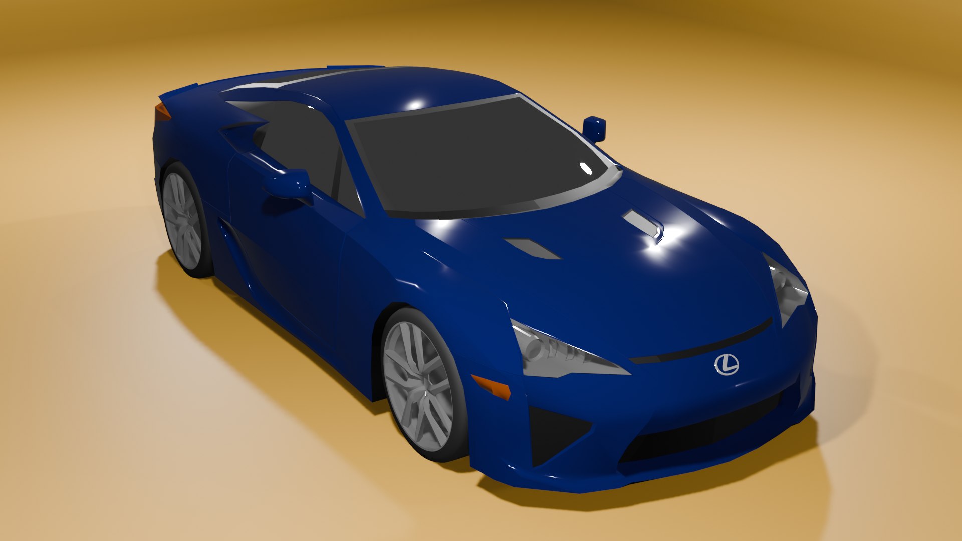 3D Lexus LFA Low Poly - TurboSquid 2344563