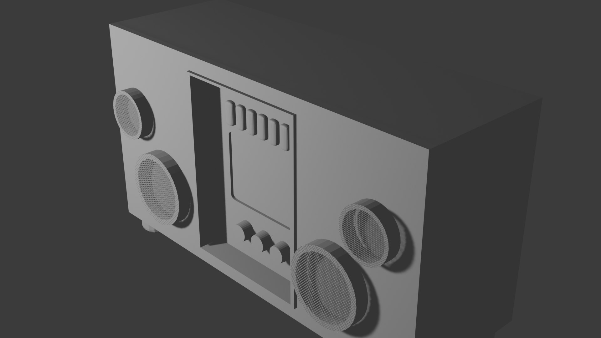 Free Simple Radio 3D Model - TurboSquid 2242607