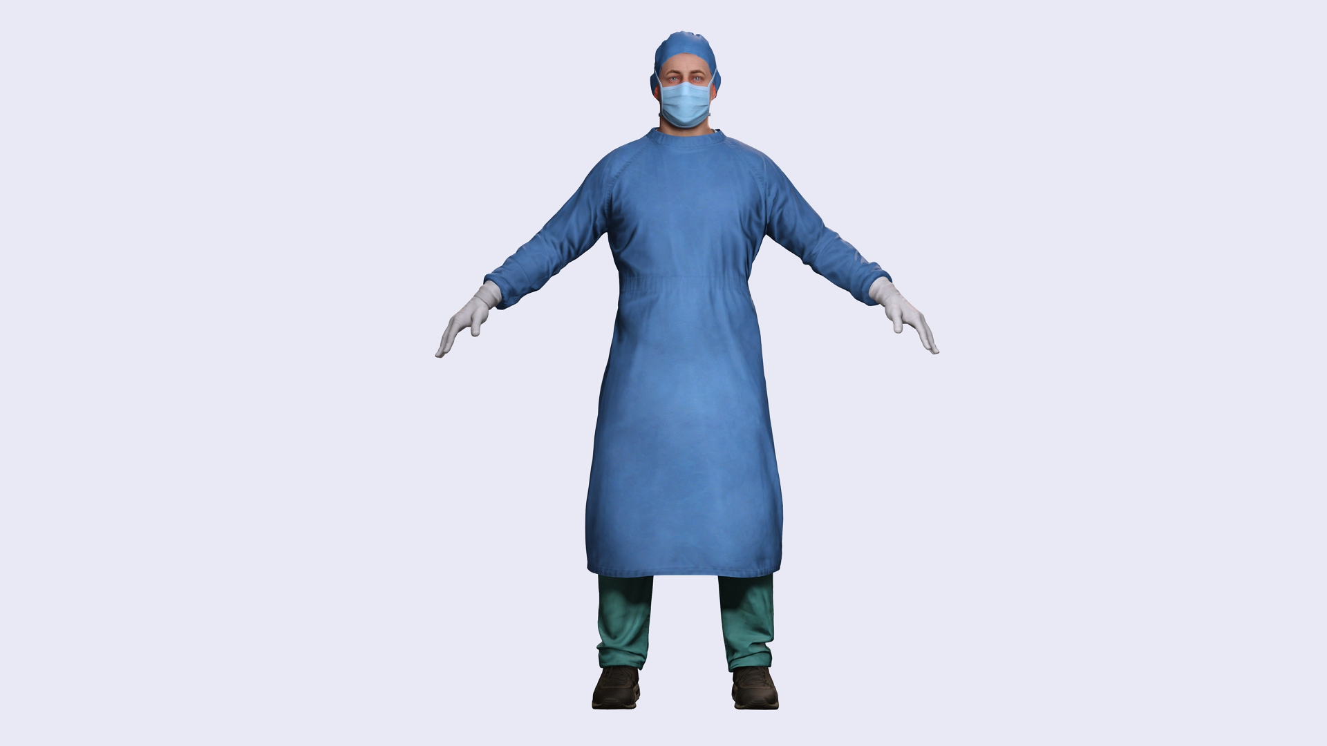 3D Model Cinematic Surgeon Model Fully Rigged For Animation Games ...