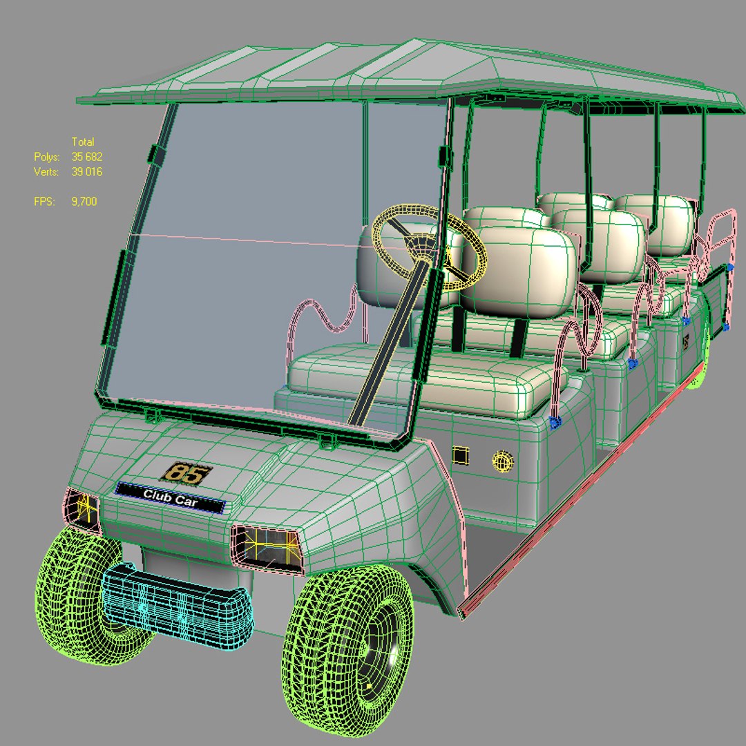 Club Car Villager 8 3d Max