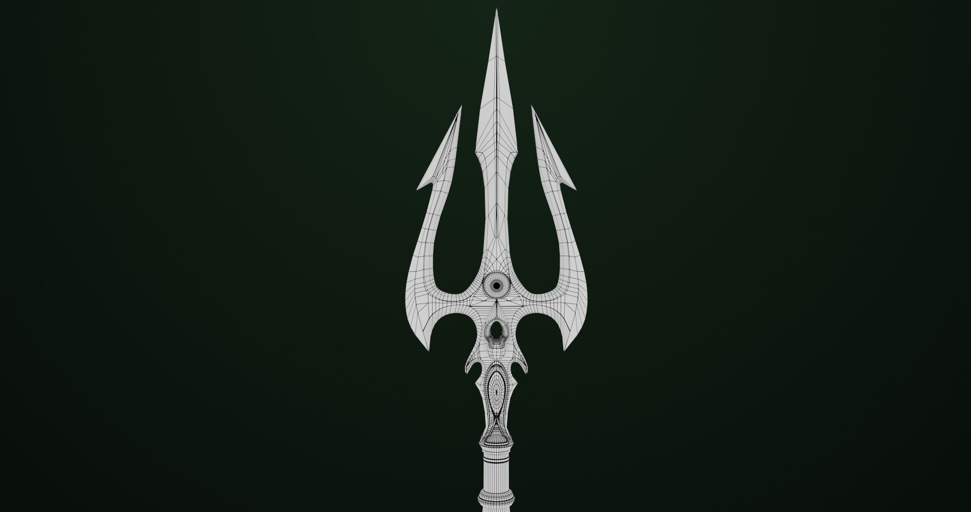 Fantasy Trident 06 All PBR Unity UE Textures Included 3D Model ...