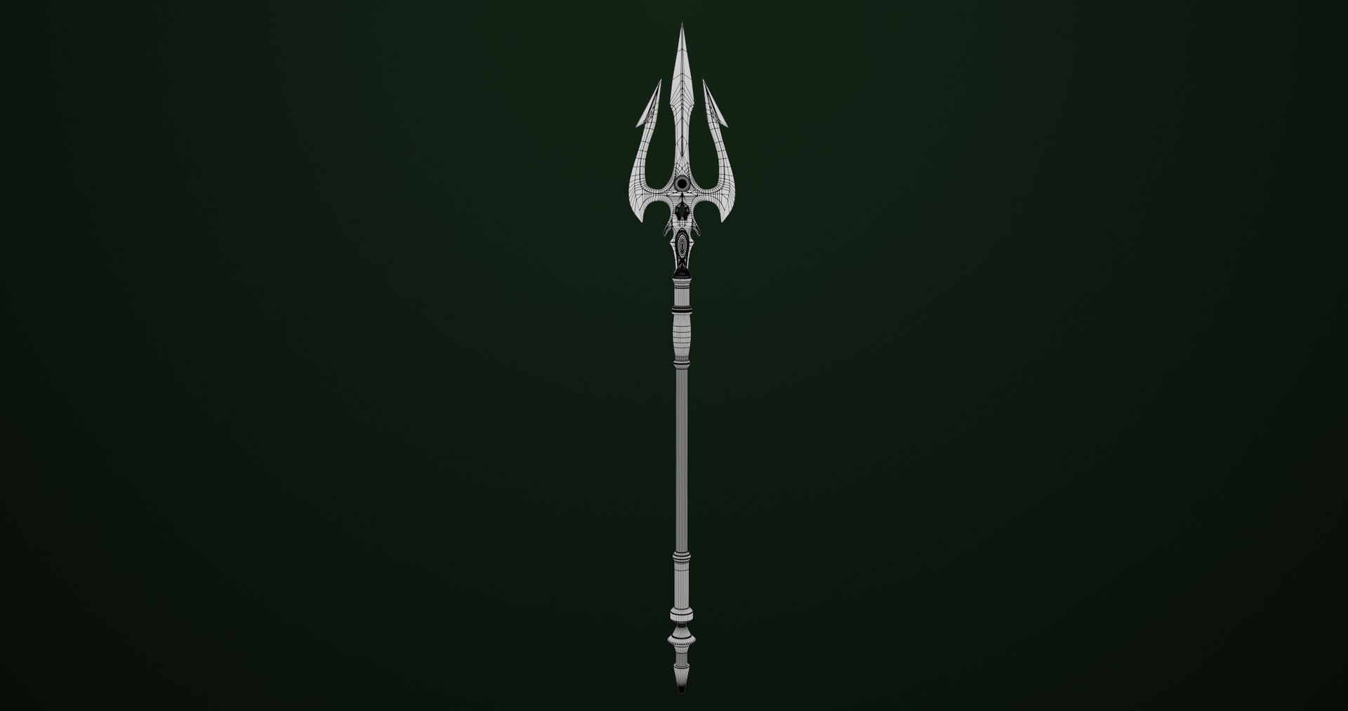 Fantasy Trident 06 All PBR Unity UE Textures Included 3D Model ...