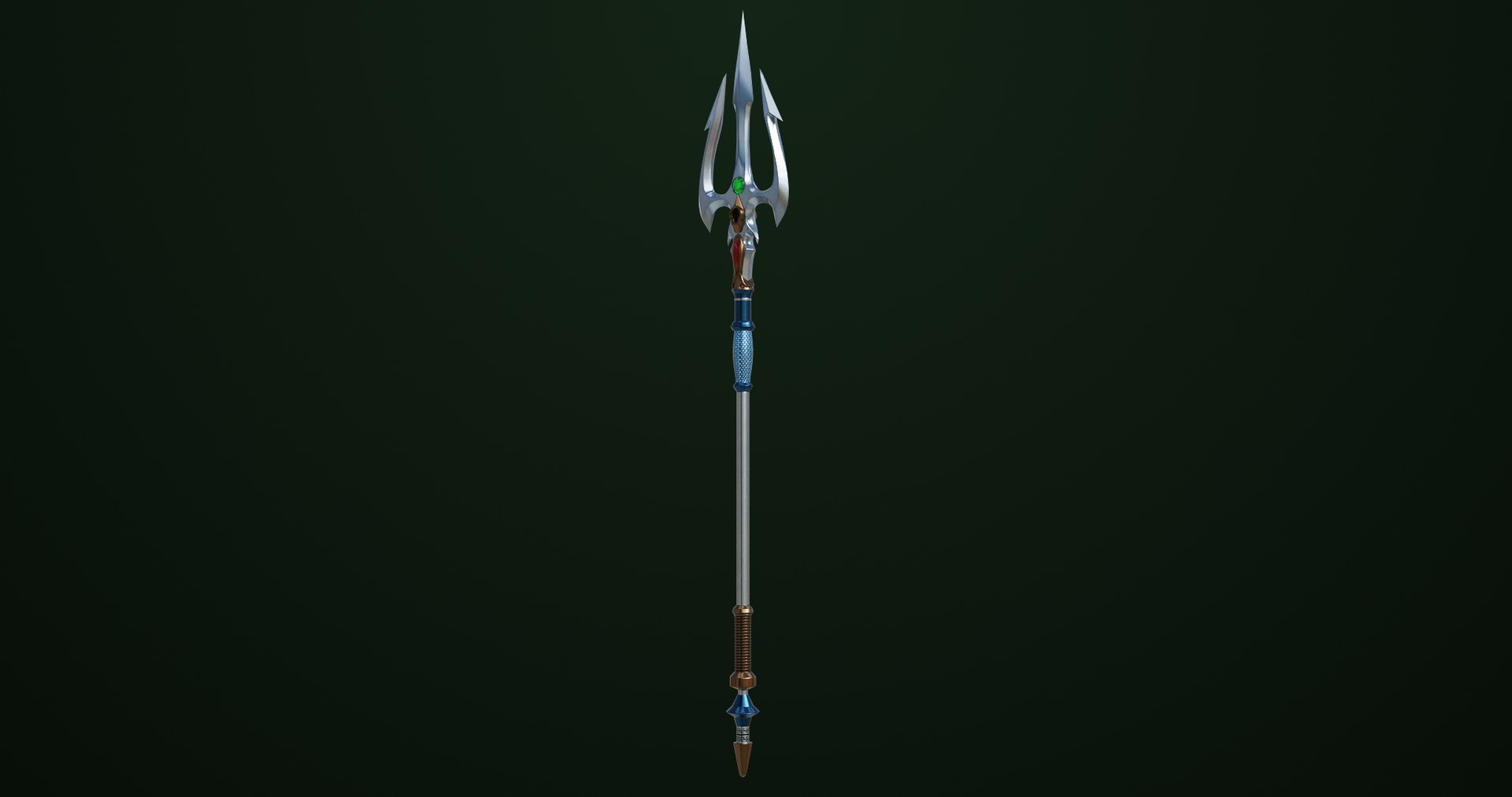 Fantasy Trident 06 All PBR Unity UE Textures Included 3D Model ...