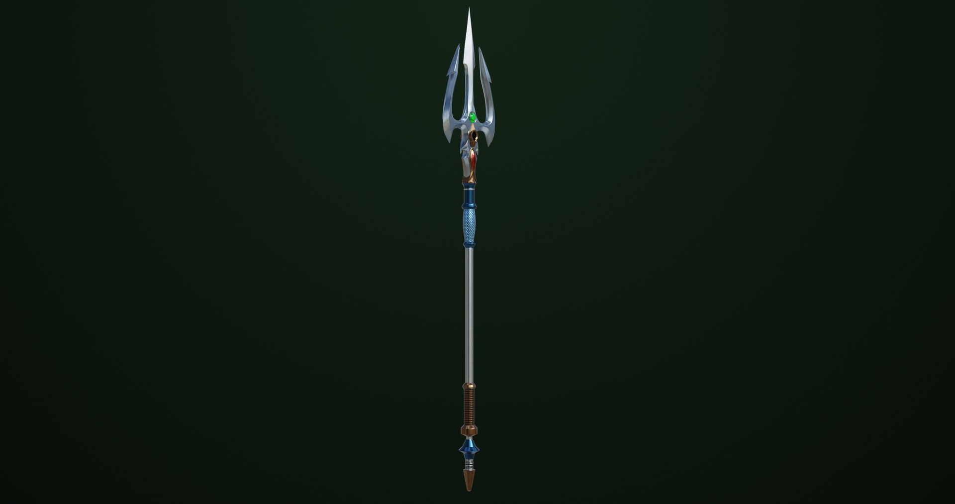 Fantasy Trident 06 All PBR Unity UE Textures Included 3D model ...