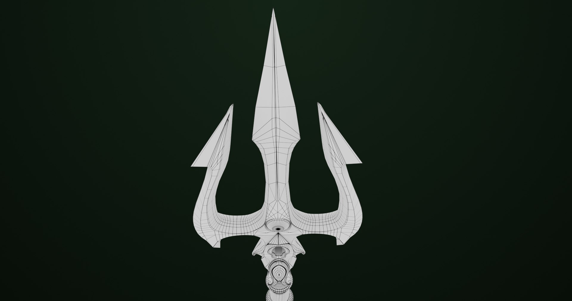 Fantasy Trident 06 All PBR Unity UE Textures Included 3D model ...