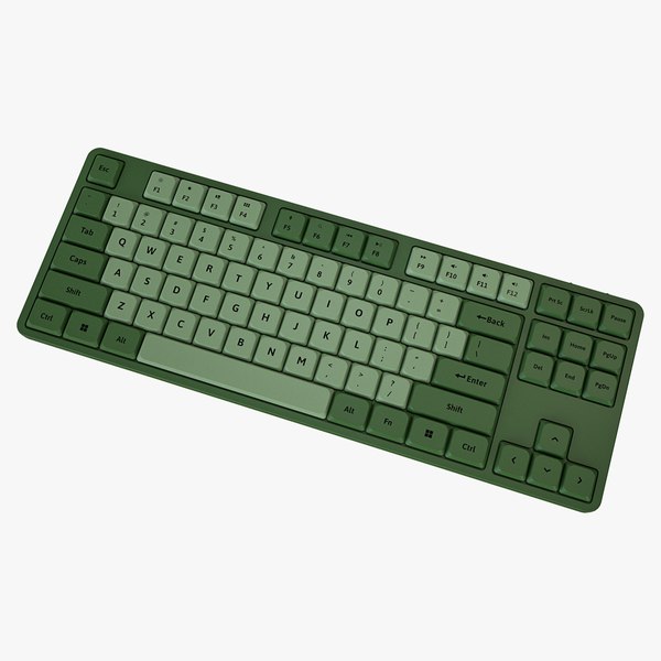 modelo 3d Tenkeyless Keyboard Green - TurboSquid 2074421