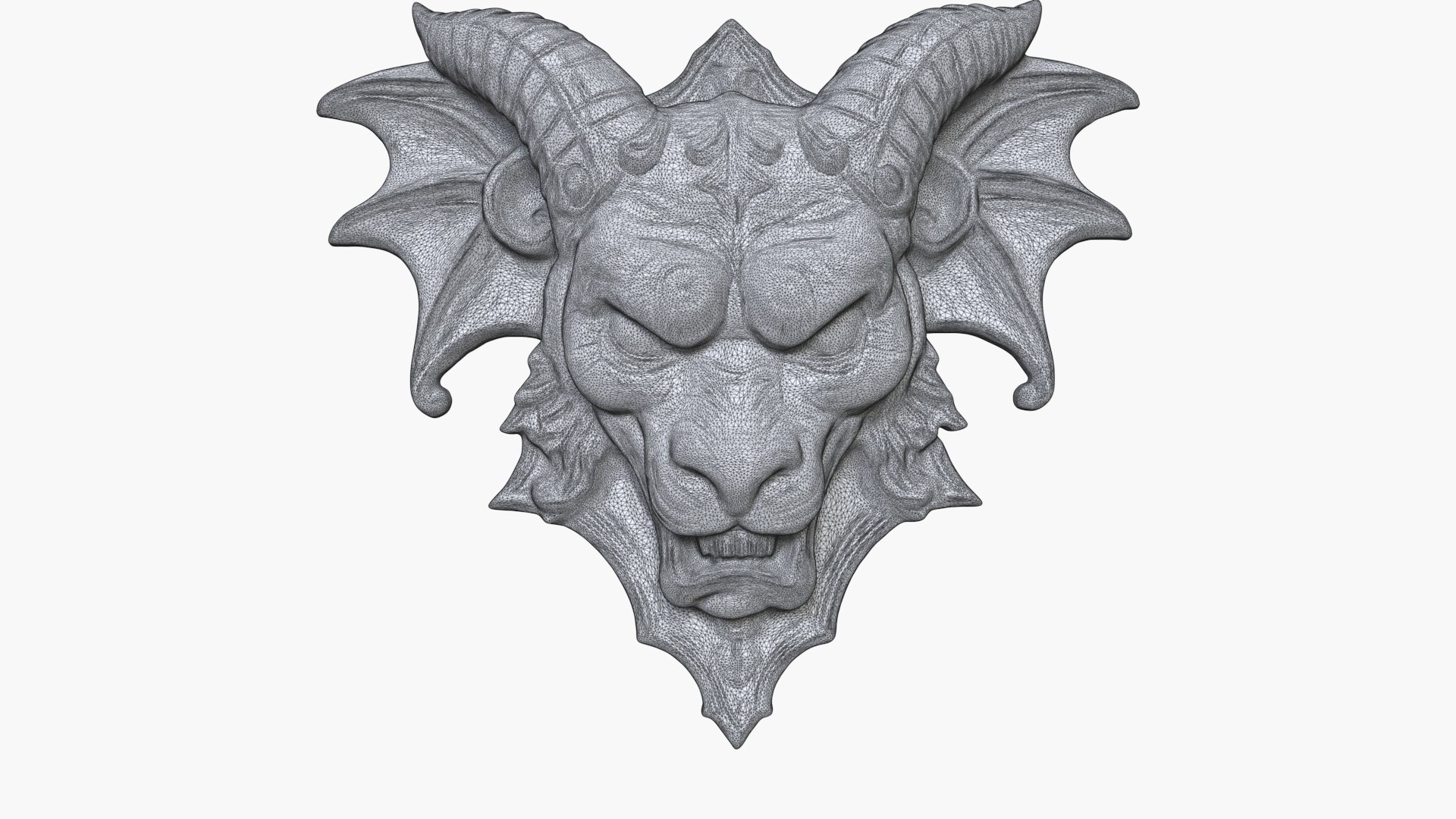 3D 4 Gargoyle Head Reliefs Collection 3 Model - TurboSquid 2290207