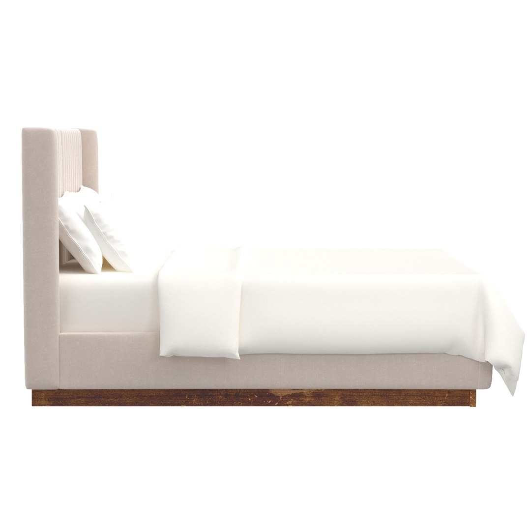 Mona Channeled Bed 3D Model - TurboSquid 2062959