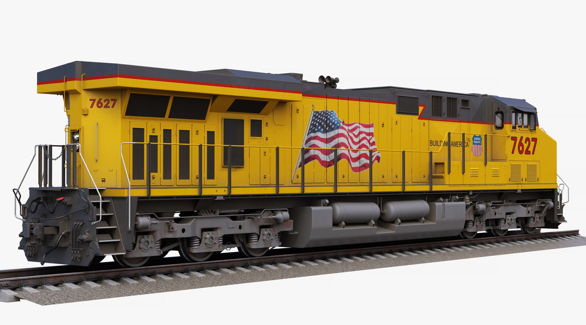 Locomotive ge es44ac union pacific 3D - TurboSquid 1423031