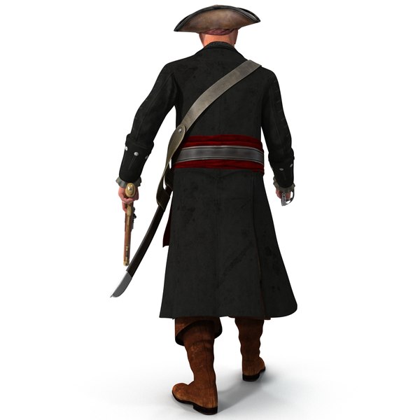 3d model pirate rigged
