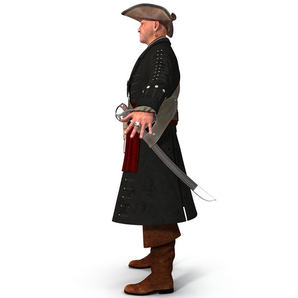 3d model pirate rigged