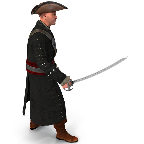 3d model pirate rigged
