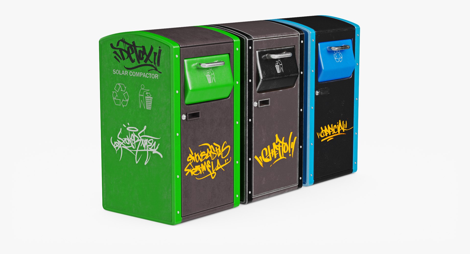 3D Recycling Trash Model - TurboSquid 1357302