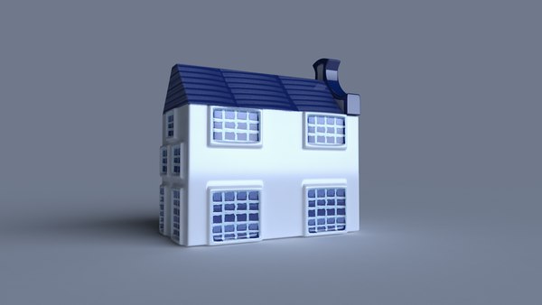 3D klm delft blue house model - TurboSquid 1335479