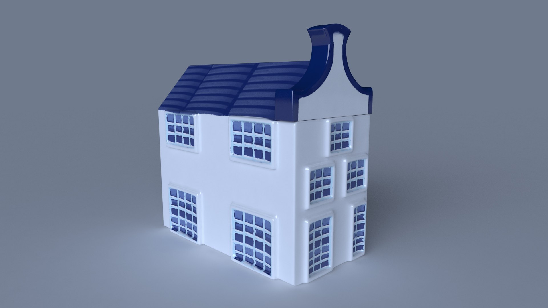 3D klm delft blue house model - TurboSquid 1335479
