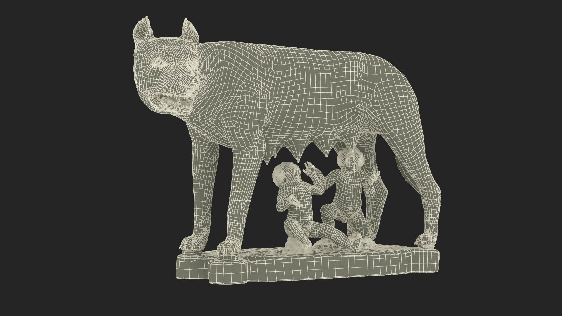 Capitoline Wolf With Romulus And Remus 3D - TurboSquid 2344164