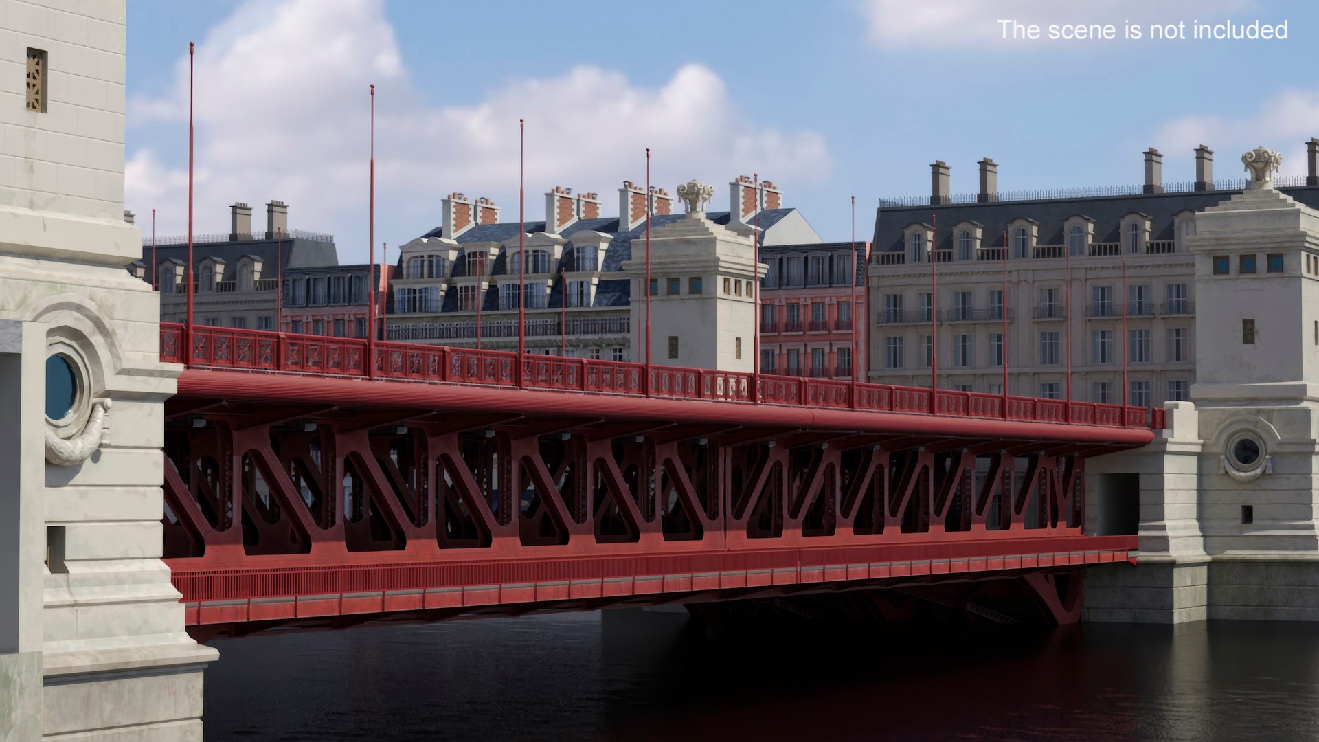 3D Chicago Drawbridge Lowered - TurboSquid 2283322