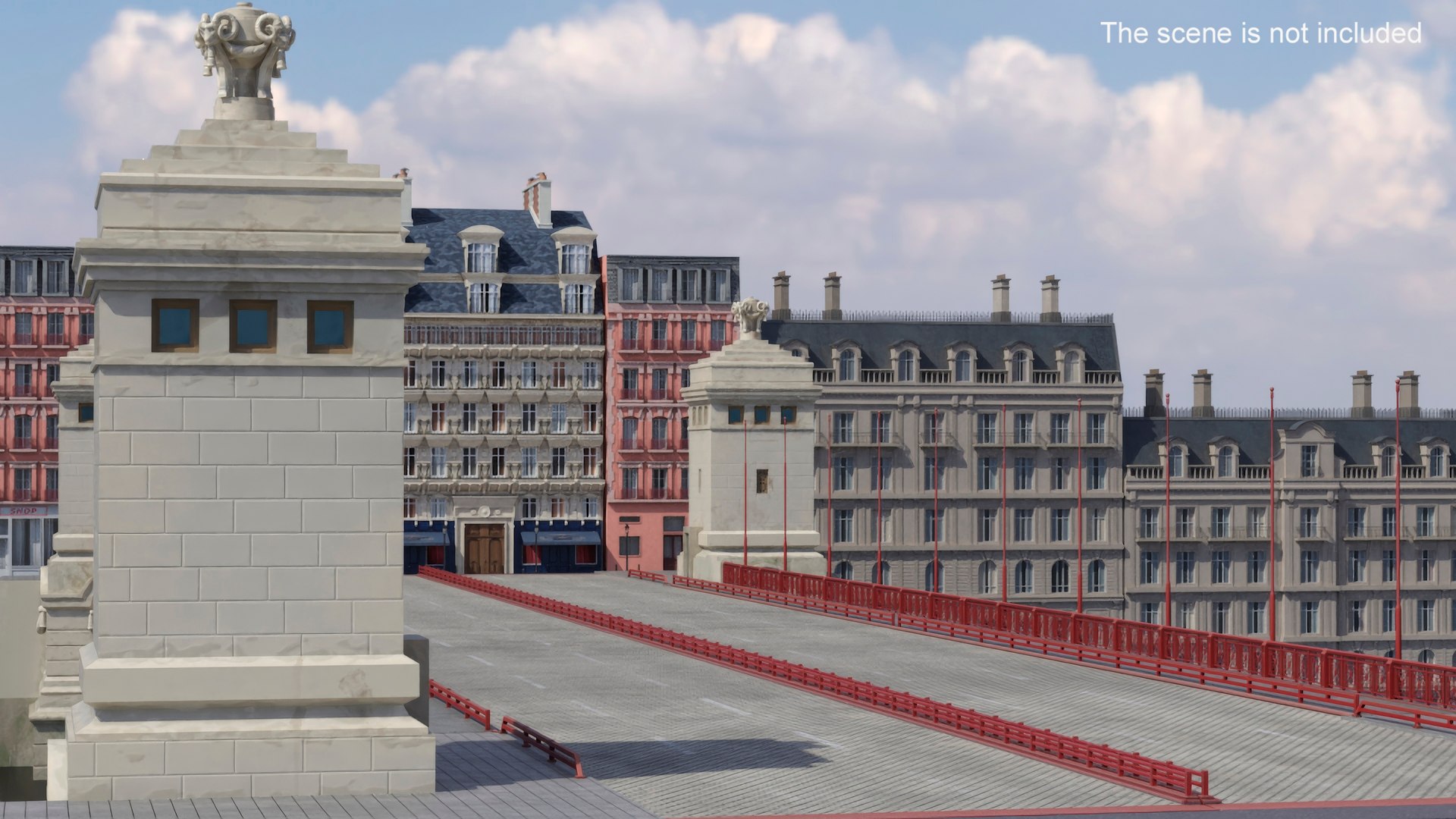 3D Chicago Drawbridge Lowered - TurboSquid 2283322