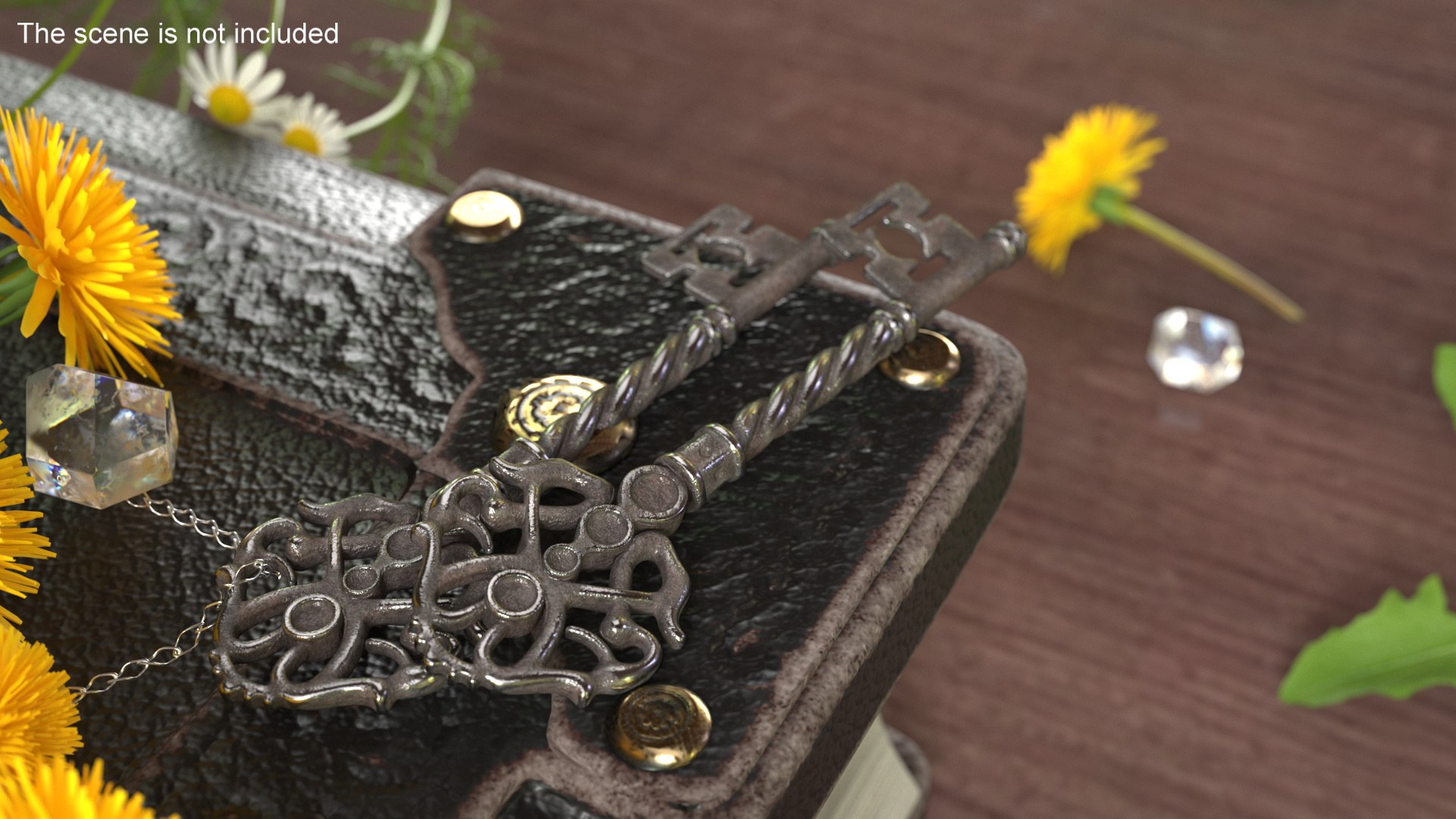 3D Model Fantasy Skeleton Key Steel - TurboSquid 2246393