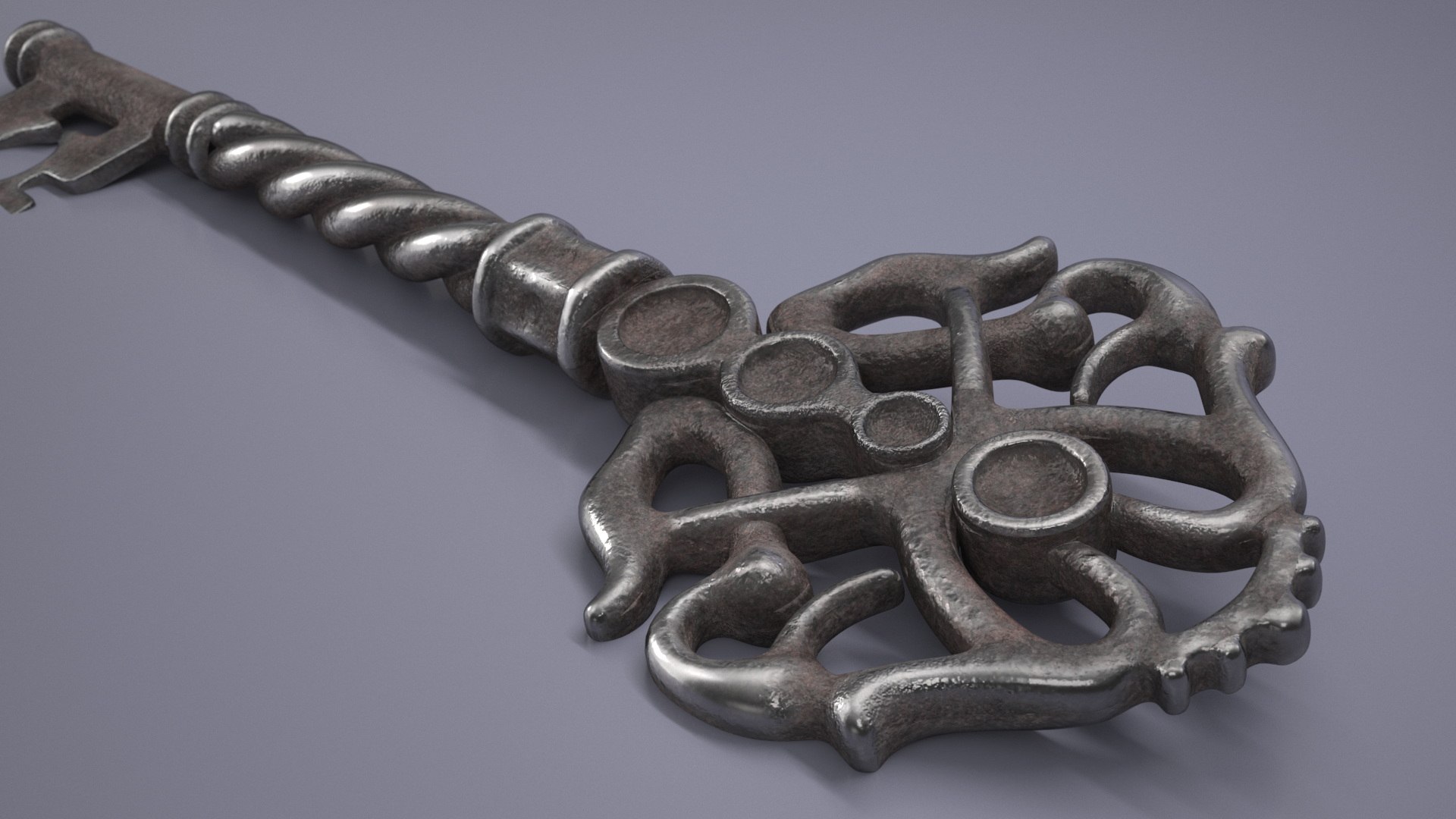 3D Model Fantasy Skeleton Key Steel - TurboSquid 2246393