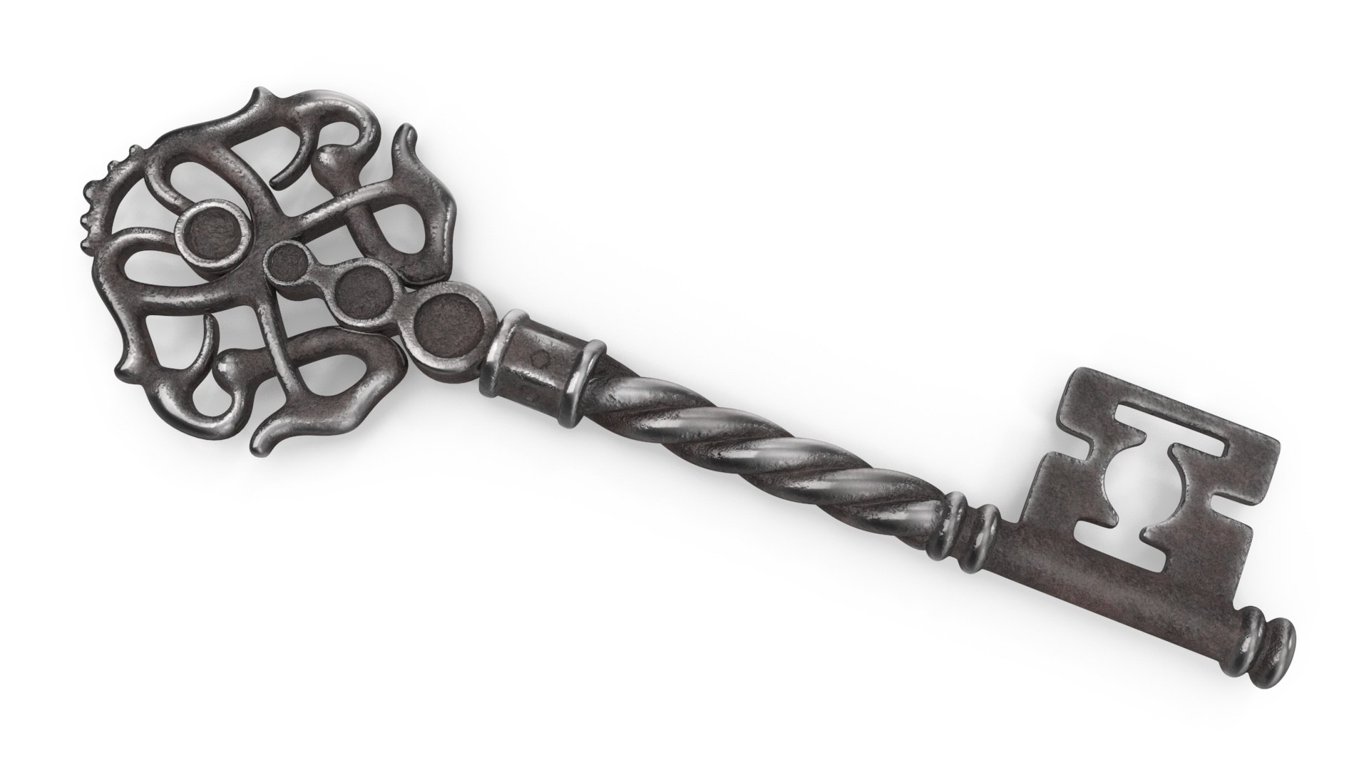 3D Model Fantasy Skeleton Key Steel - TurboSquid 2246393