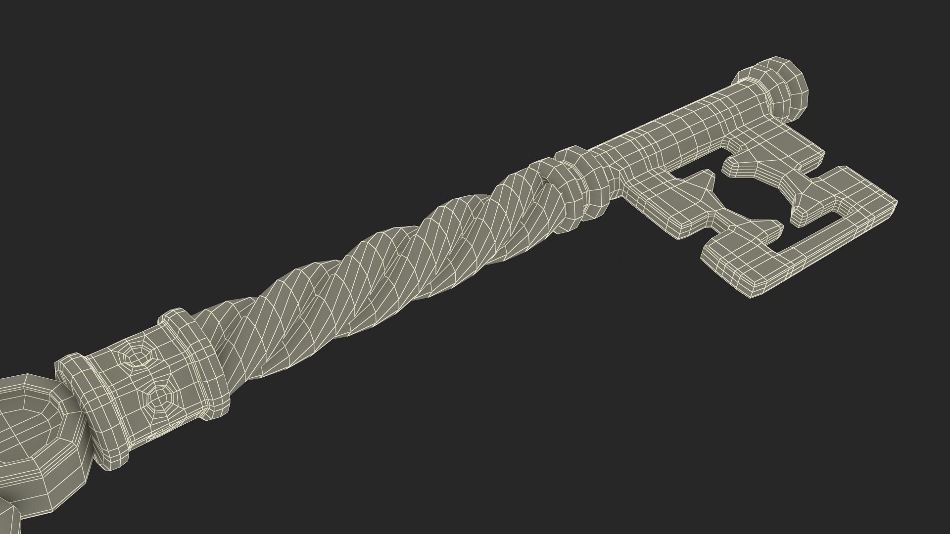 3D Model Fantasy Skeleton Key Steel - TurboSquid 2246393