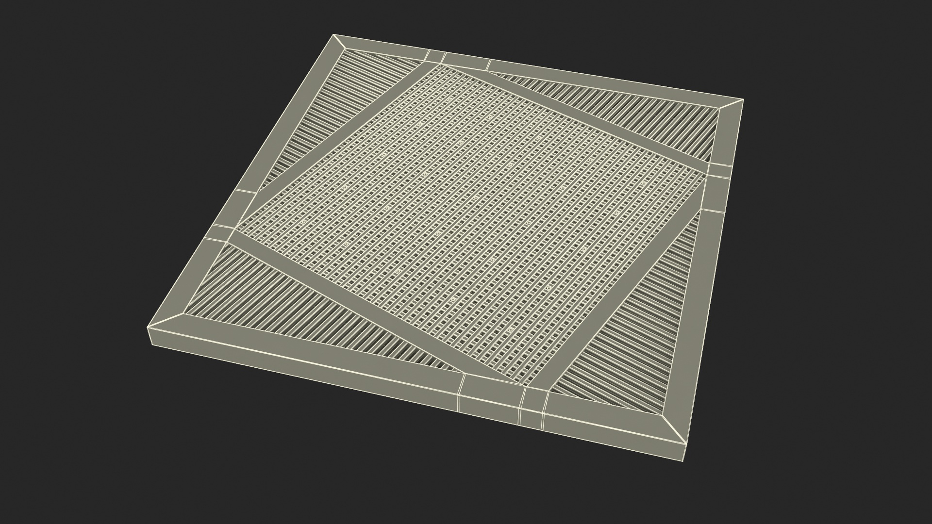 Ground Fountain Square No Water Model - TurboSquid 2152744