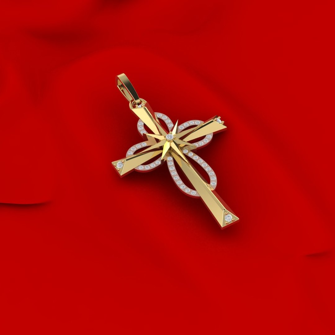 Cross star 3D - TurboSquid 1490811