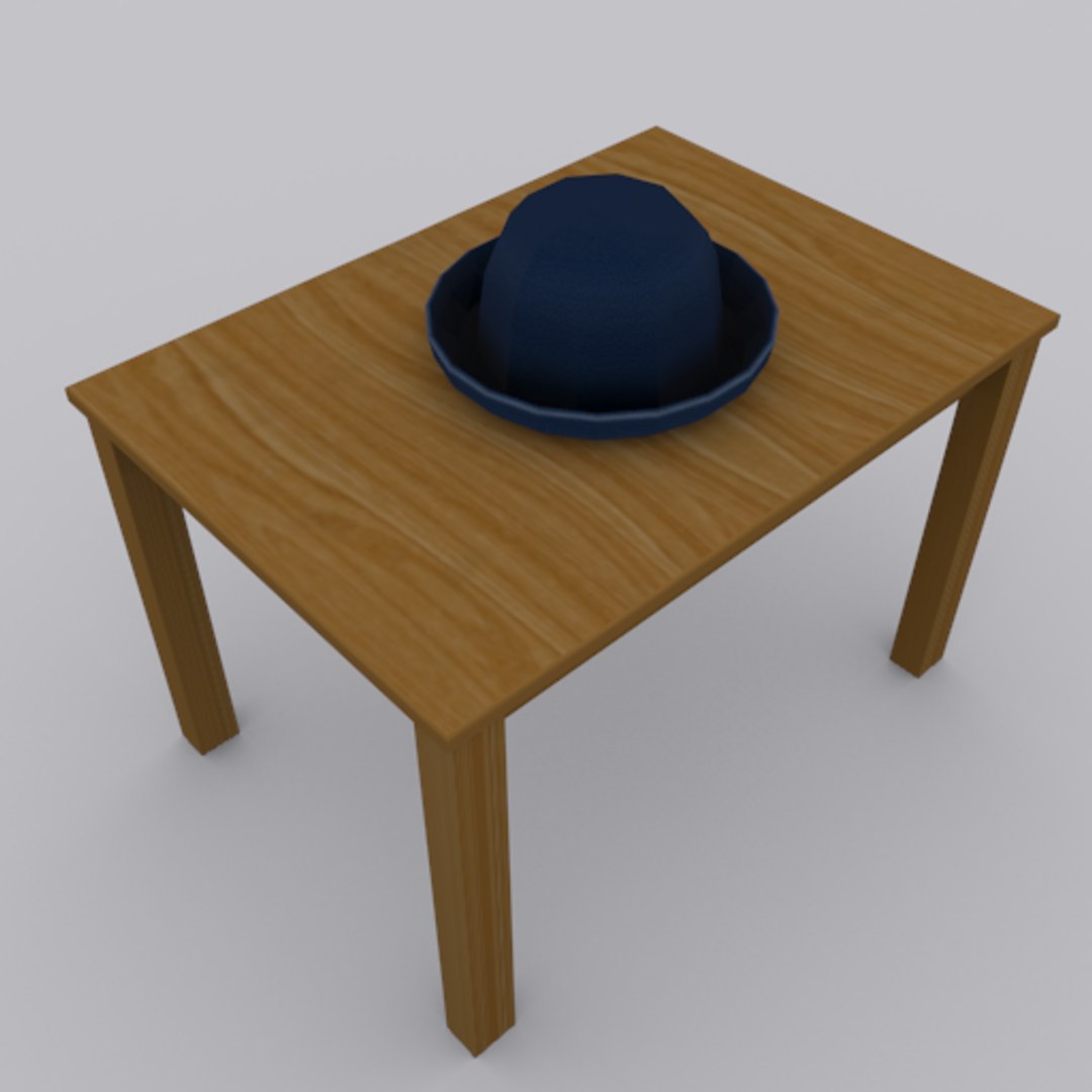 hat modeled blender 3d model