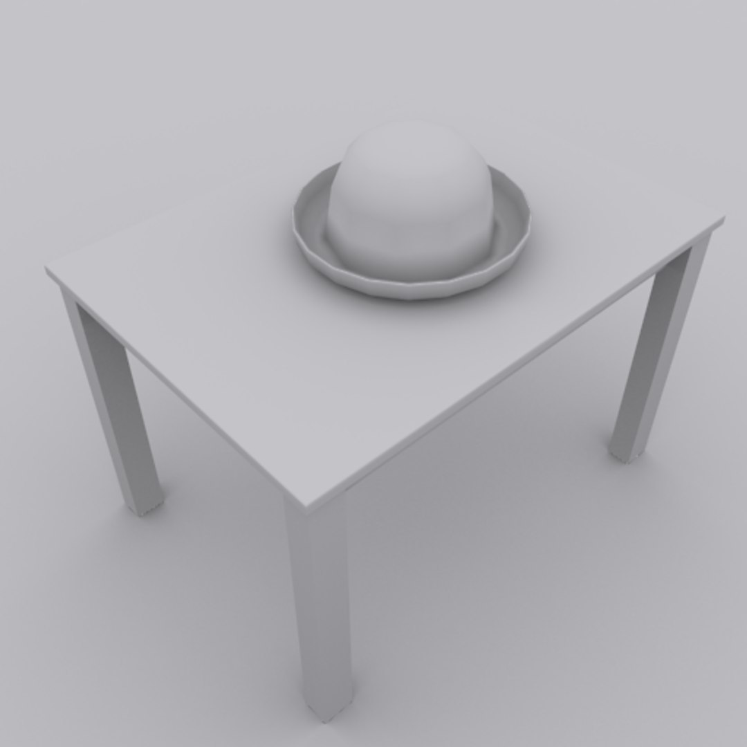 hat modeled blender 3d model