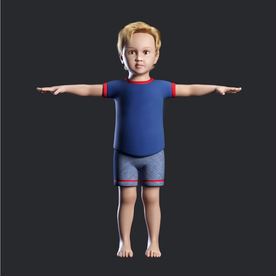 3D Boy Rig Model - TurboSquid 1410686