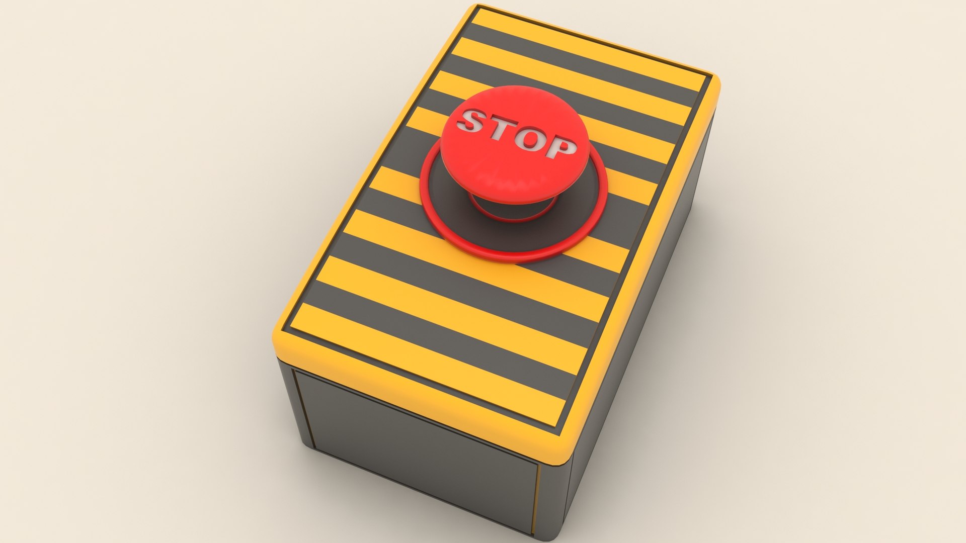 Emergency Panic Button 3D Model - TurboSquid 1538045