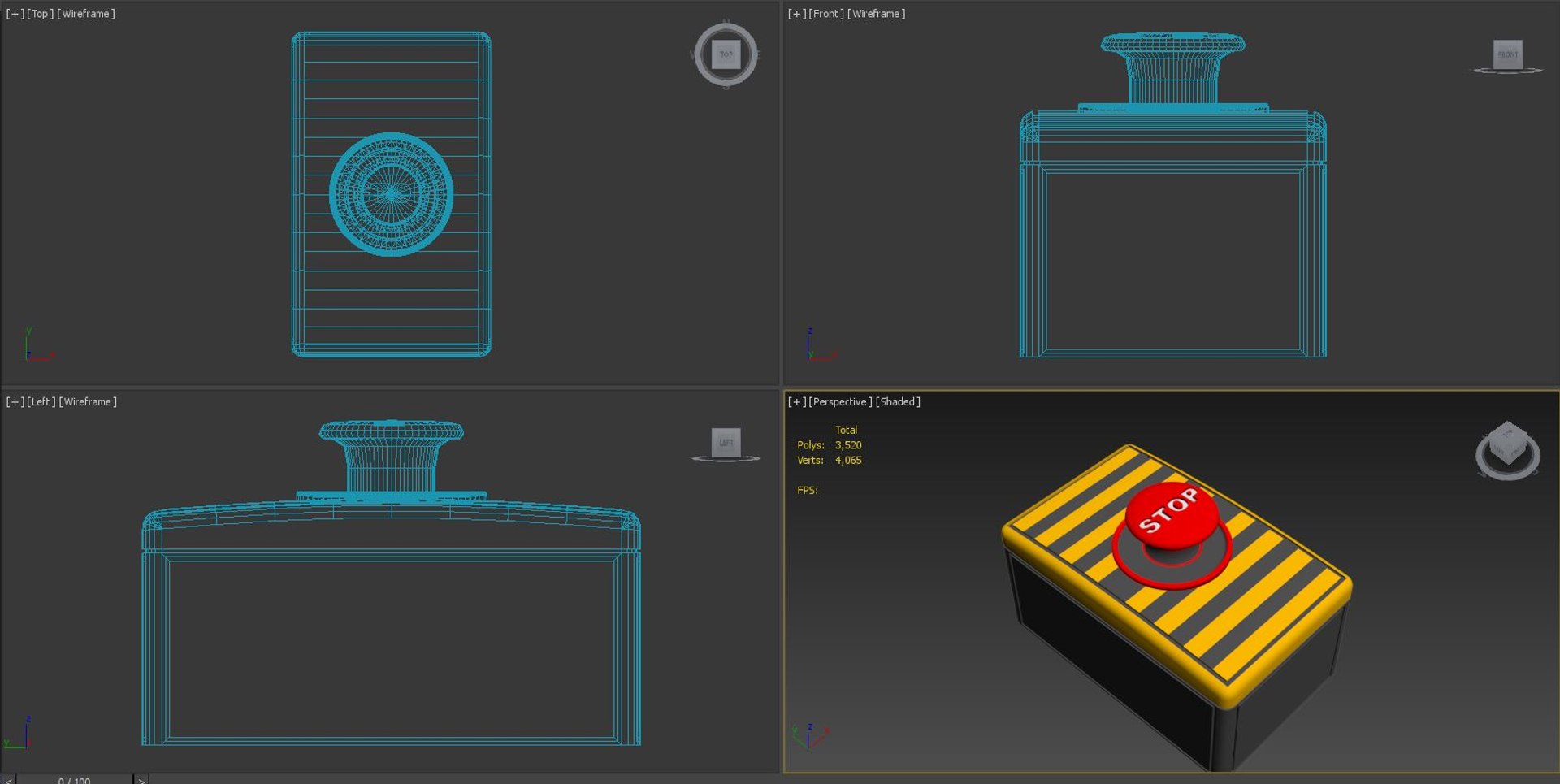 Emergency Panic Button 3D Model - TurboSquid 1538045