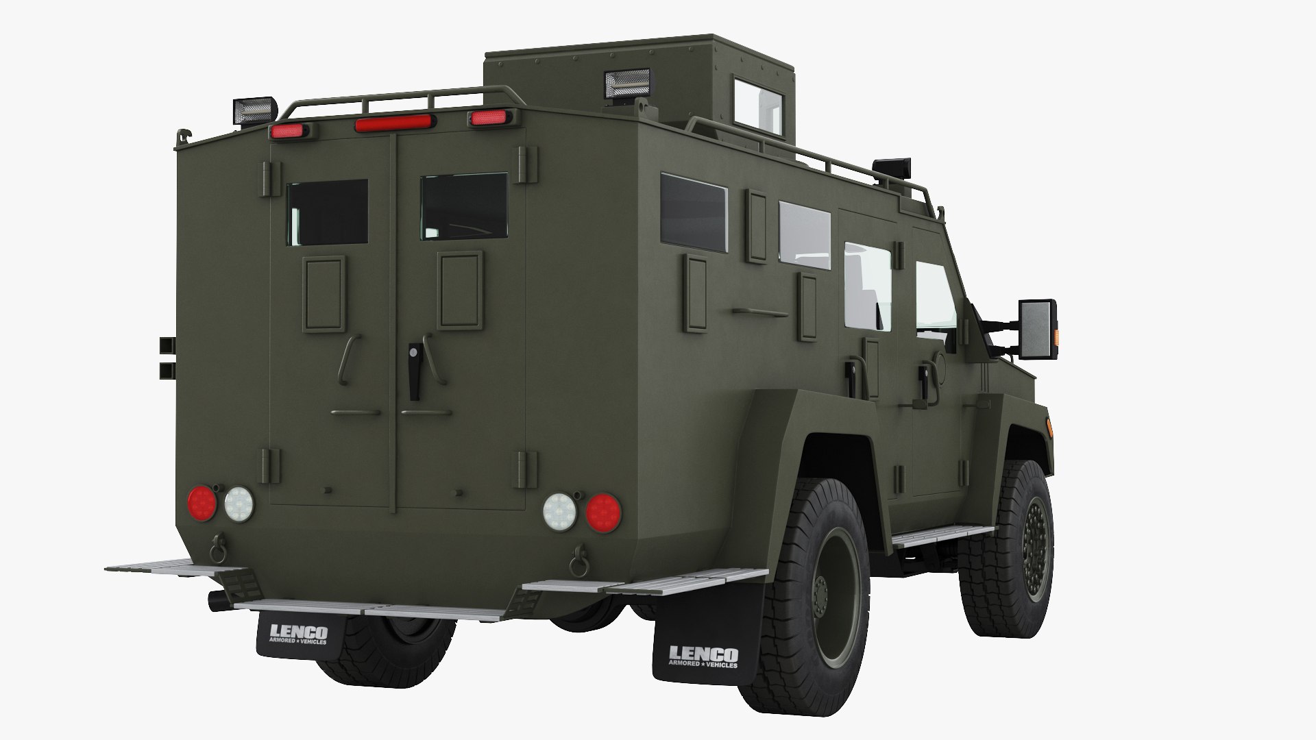 3D Lenco BearCat G3 - Off Road Armored Vehicle Green - TurboSquid 1902021