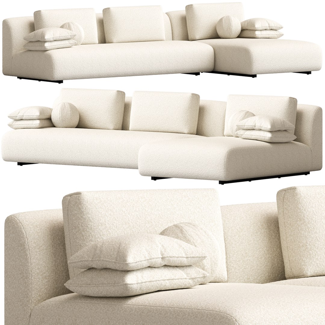 3D Coco Republic Tamsin Modular Sofa - TurboSquid 2165544