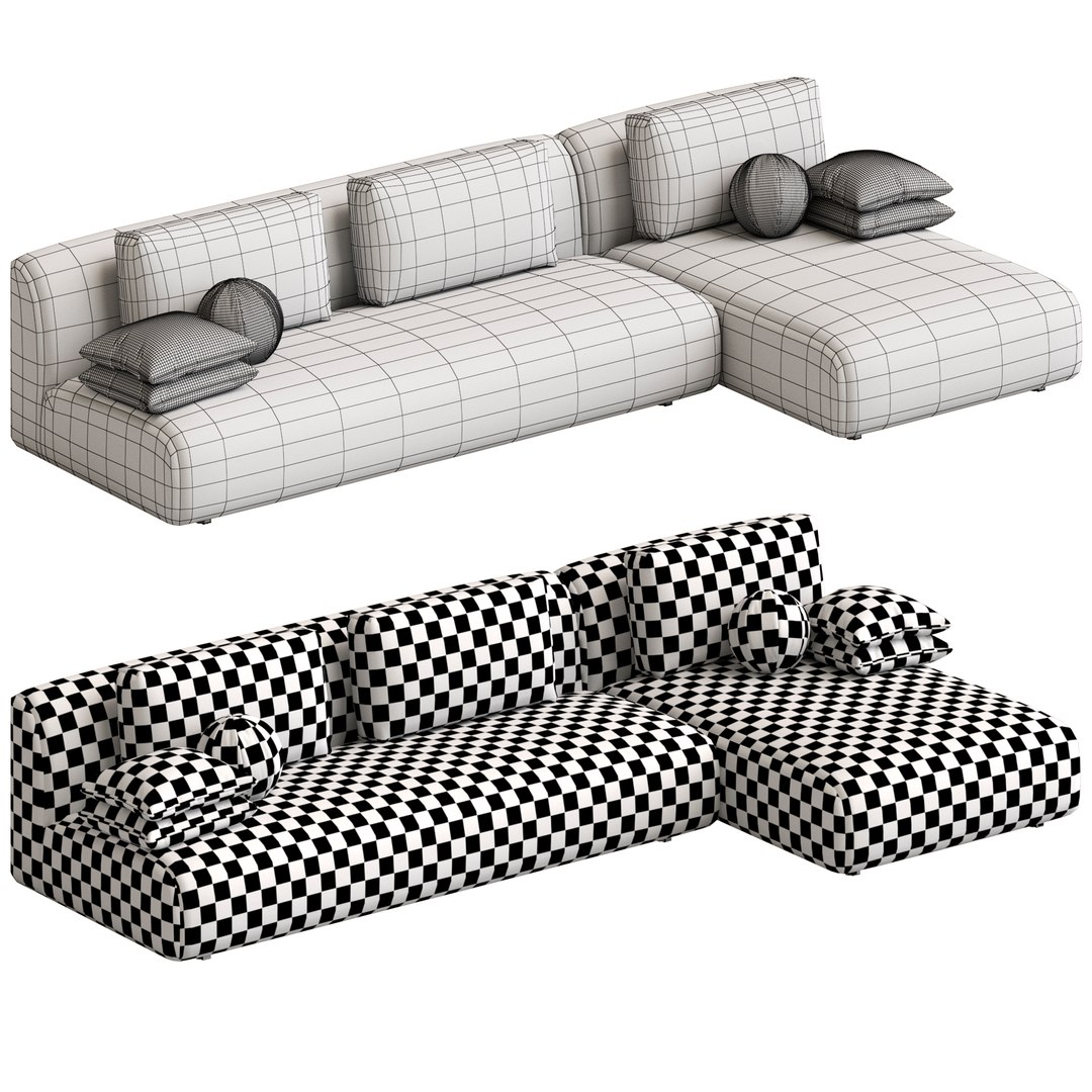 3D Coco Republic Tamsin Modular Sofa - TurboSquid 2165544