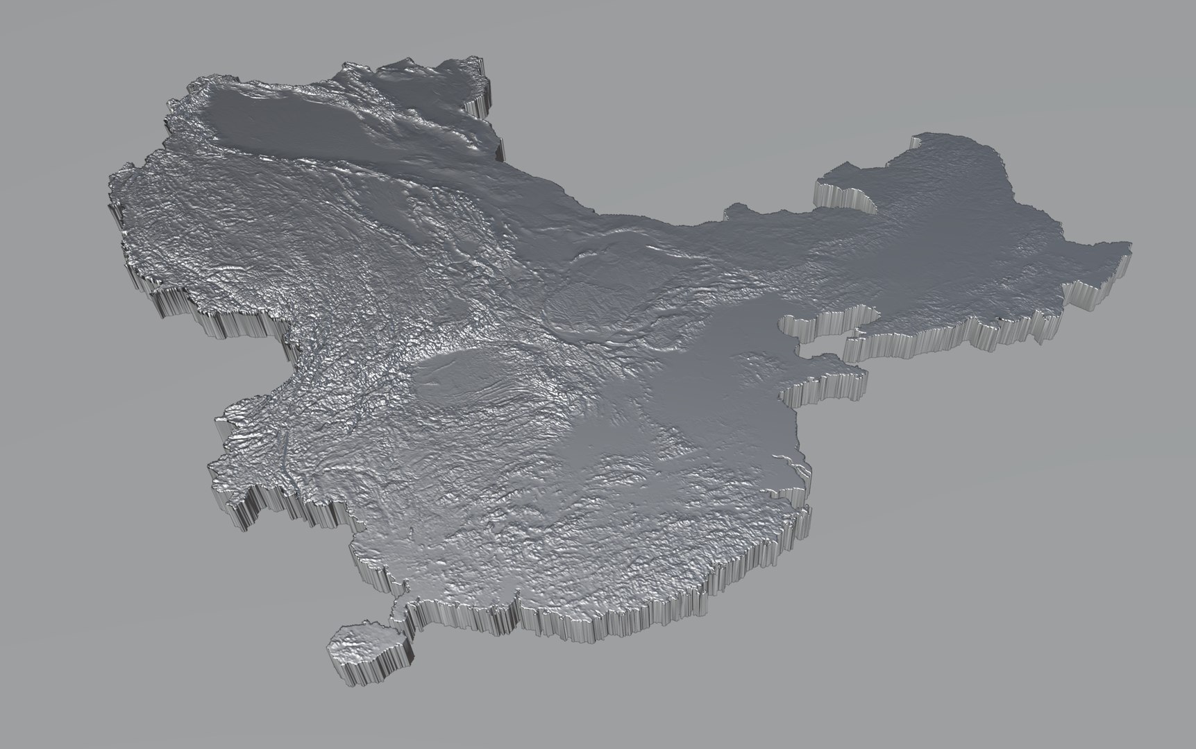 3D China Terrain Map Model - TurboSquid 2335999