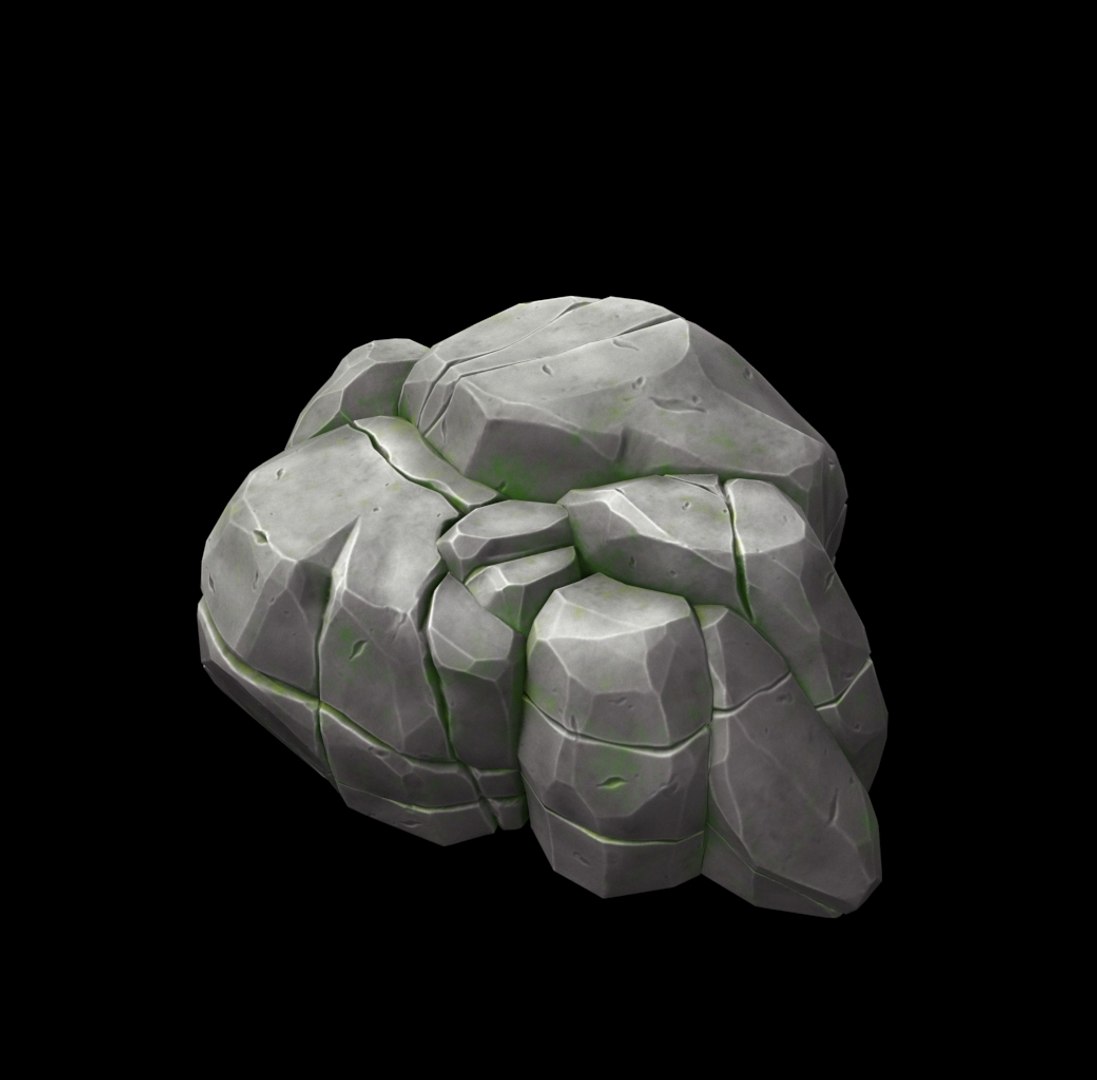 Stylized rock 3D model - TurboSquid 1486575