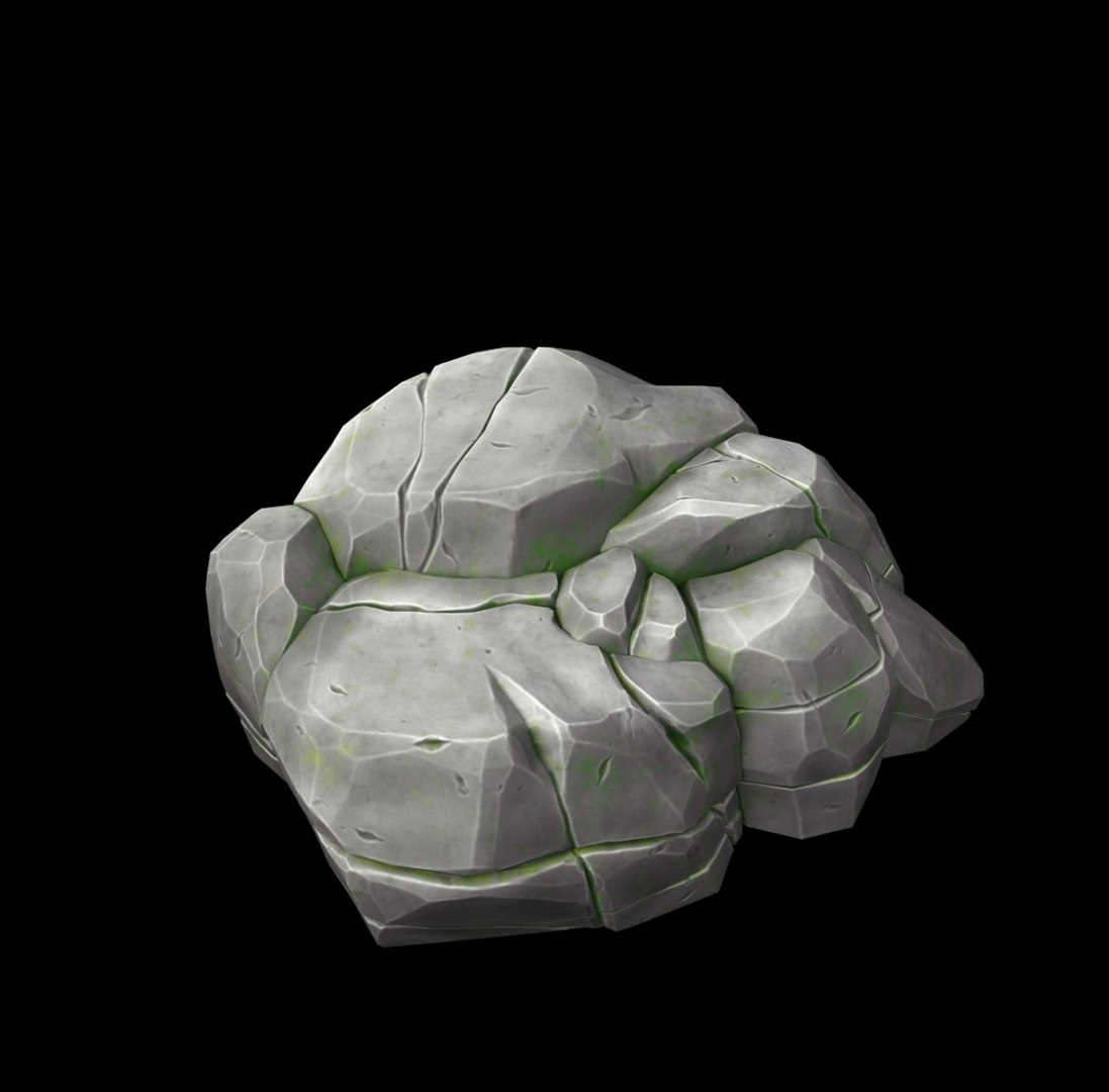 Stylized rock 3D model - TurboSquid 1486575